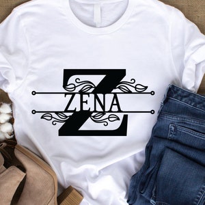 Split Monogram Alphabet Letter Laser Cut Svg Png Eps Dxf Pdf, Alphabet ...