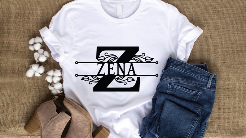 Split Monogram Alphabet Letter Laser Cut Svg Png Eps Dxf Pdf, Alphabet ...