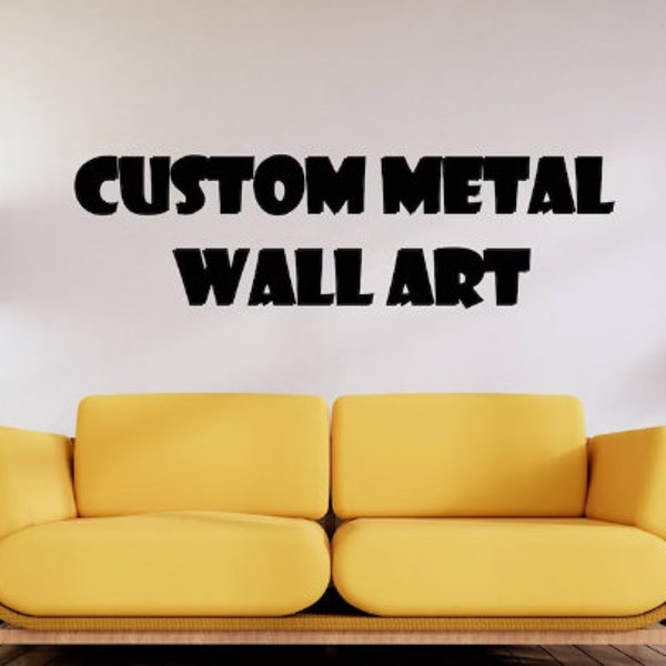 Custom Metal Wall Art - Etsy