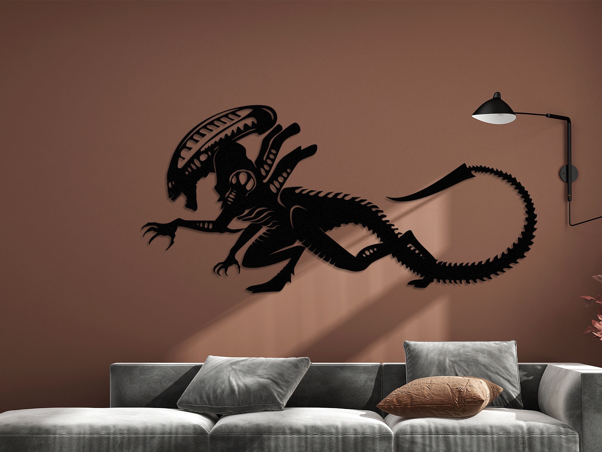 ALIEN Wall Decor, Metal Wall Art, Alien Poster, Gift for Him, Monster ...