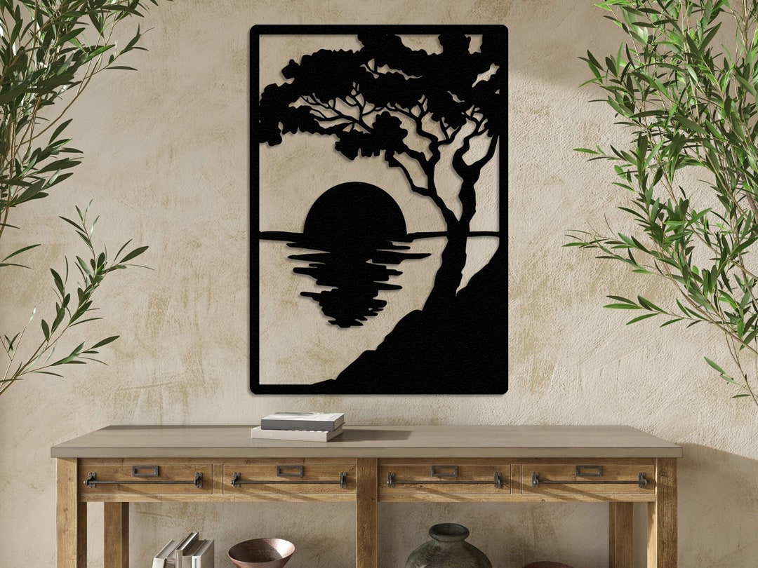 SUNSET WALL DECOR, Sunset at Beach, Nature Lover Gift, Sea Home Decor ...