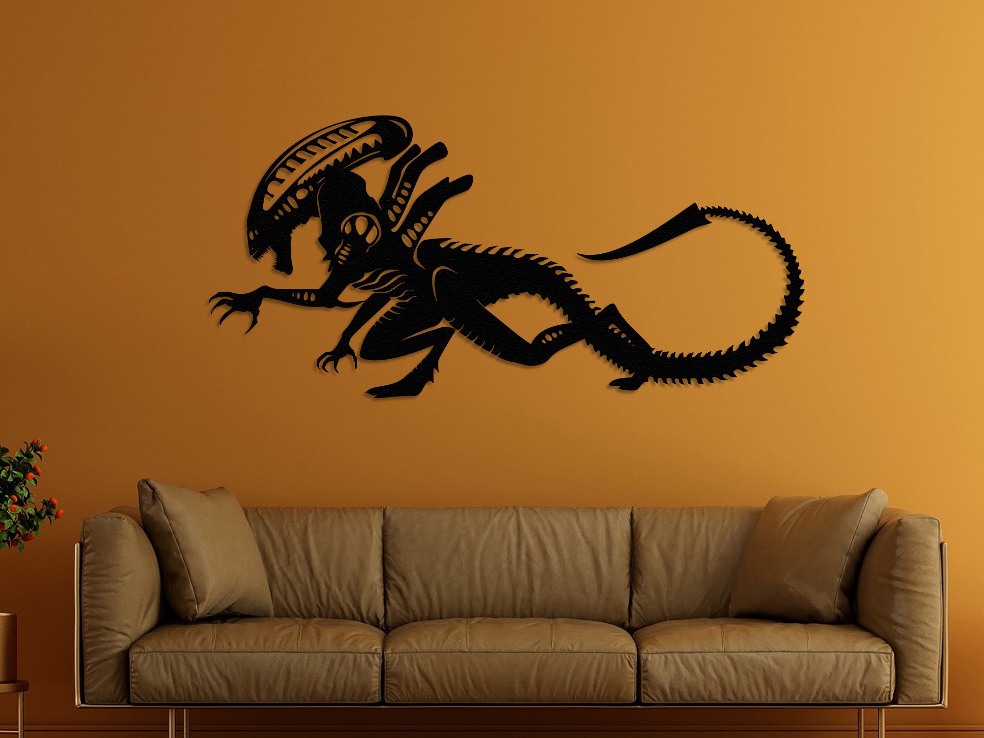 ALIEN Wall Decor, Metal Wall Art, Alien Poster, Gift for Him, Monster ...
