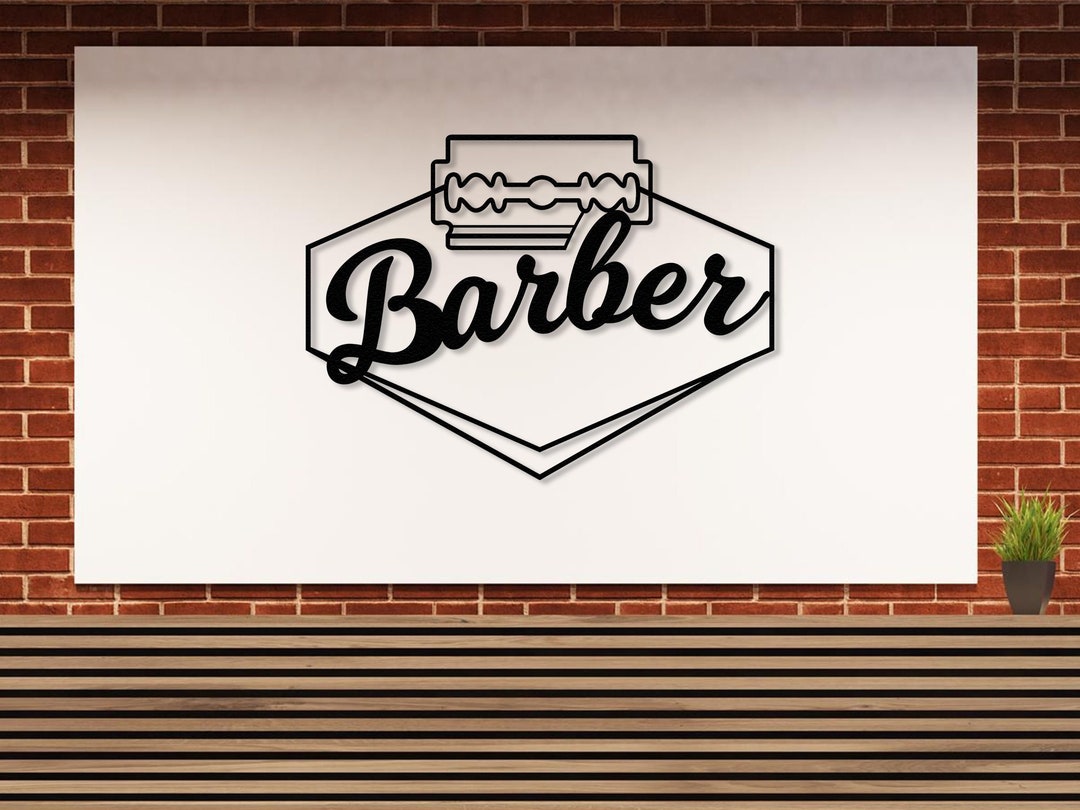 PERSONALIZED BARBER SHOP, Custom Barber Decor, Hair Salon Decoration ...
