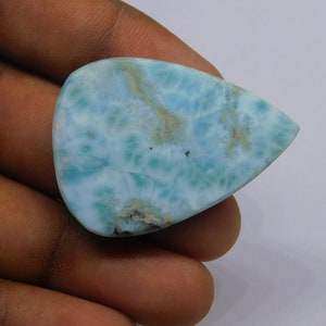 Natural Larimar Gemstone,semi Precious Loose Stone,larimar Handmade ...