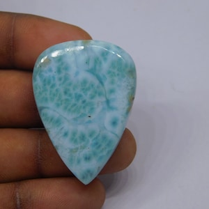 Natural Larimar Gemstone,semi Precious Loose Stone,larimar Handmade ...