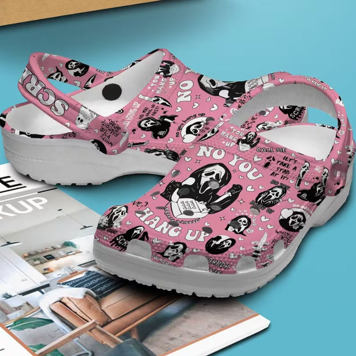 Horror Movie Clogs Scream Clogs Halloween Ghostface Shoes - Etsy