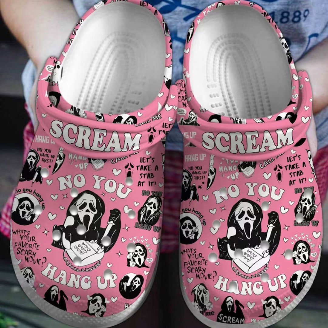 Horror Movie Clogs Scream Clogs Halloween Ghostface Shoes - Etsy