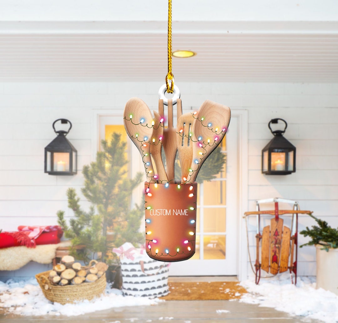 Set Kitchen Utensils Christmas Light Ornament Xmas Tree - Etsy