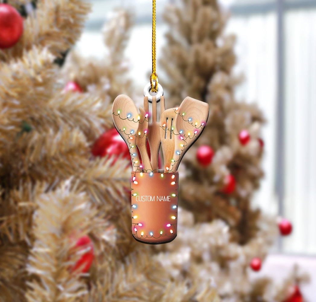 Set Kitchen Utensils Christmas Light Ornament Xmas Tree - Etsy