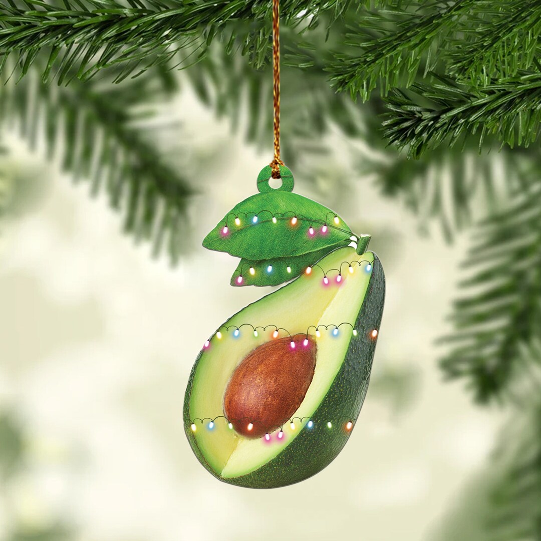 Avocado Christmas Lights Ornament Christmas Tree Decor - Etsy