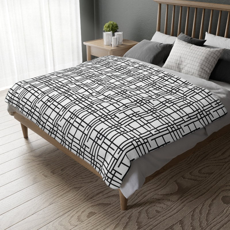 Grid Bedding - Etsy