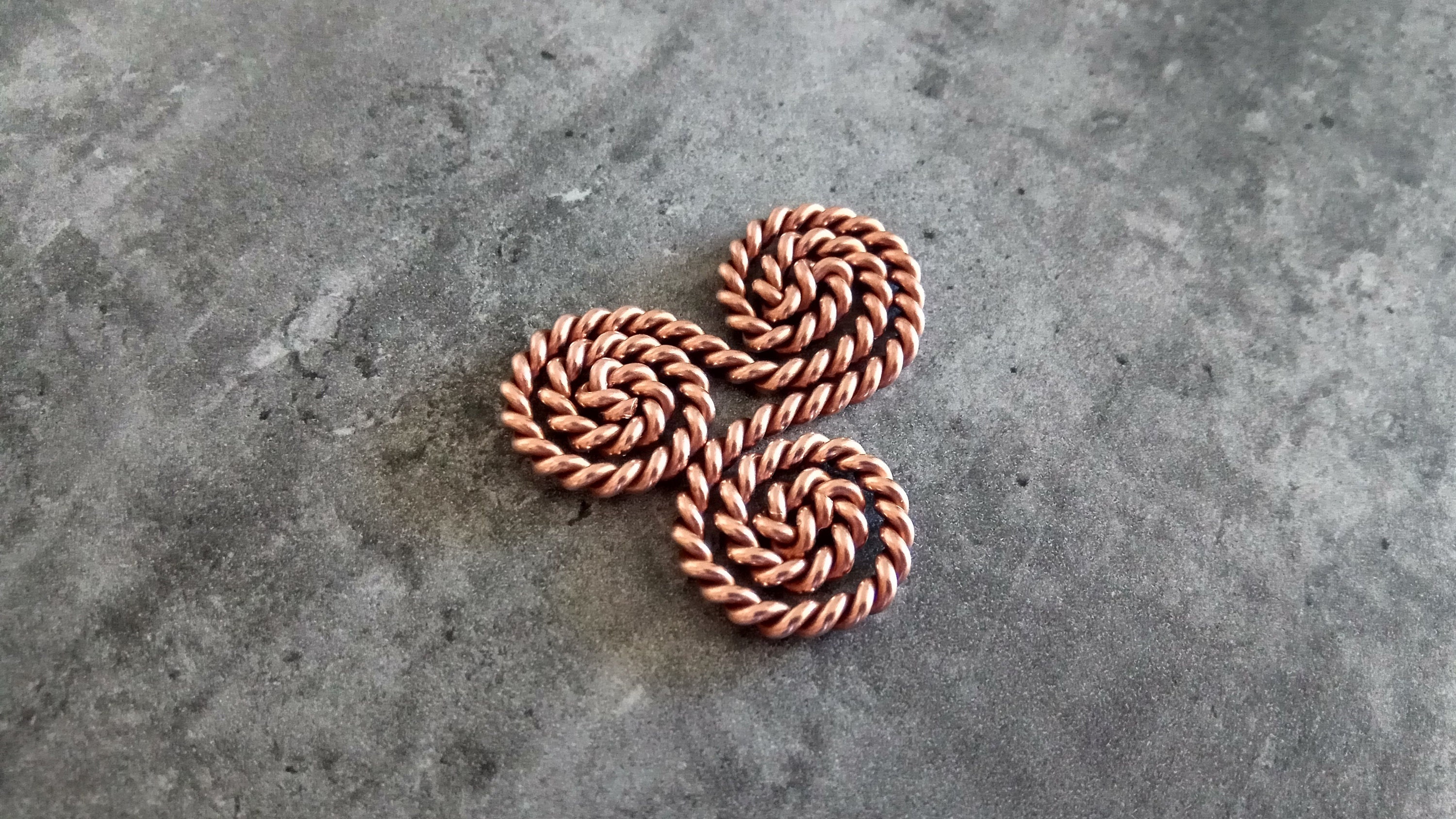 Tensor Ring Cubit Healing Triskelion Symbol Elemental for Energetic Well-being and Protection ...