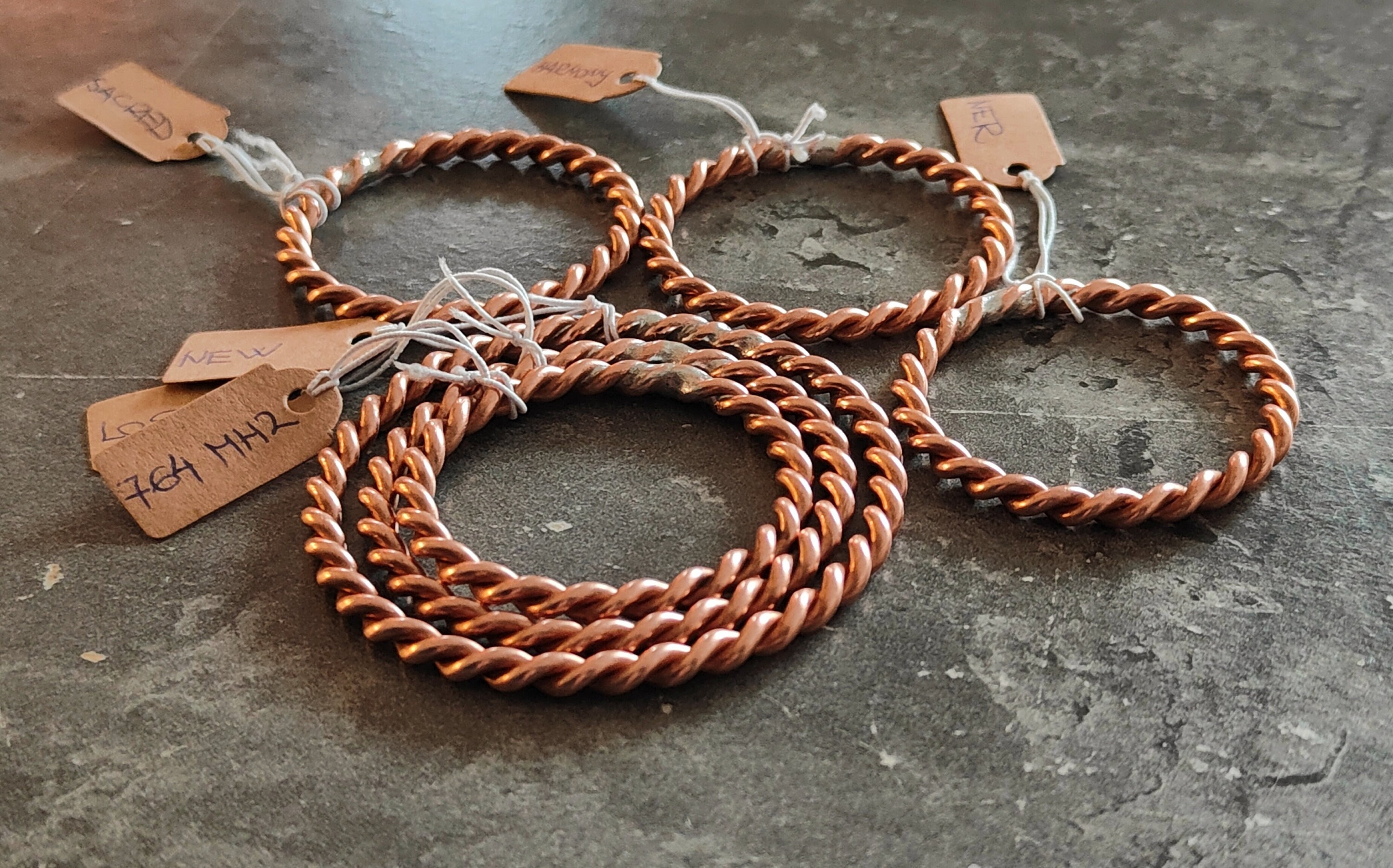 6x Different Tensor Ring Pendant Set 1/4 Cubit 7-14 Gauge for Energetic ...