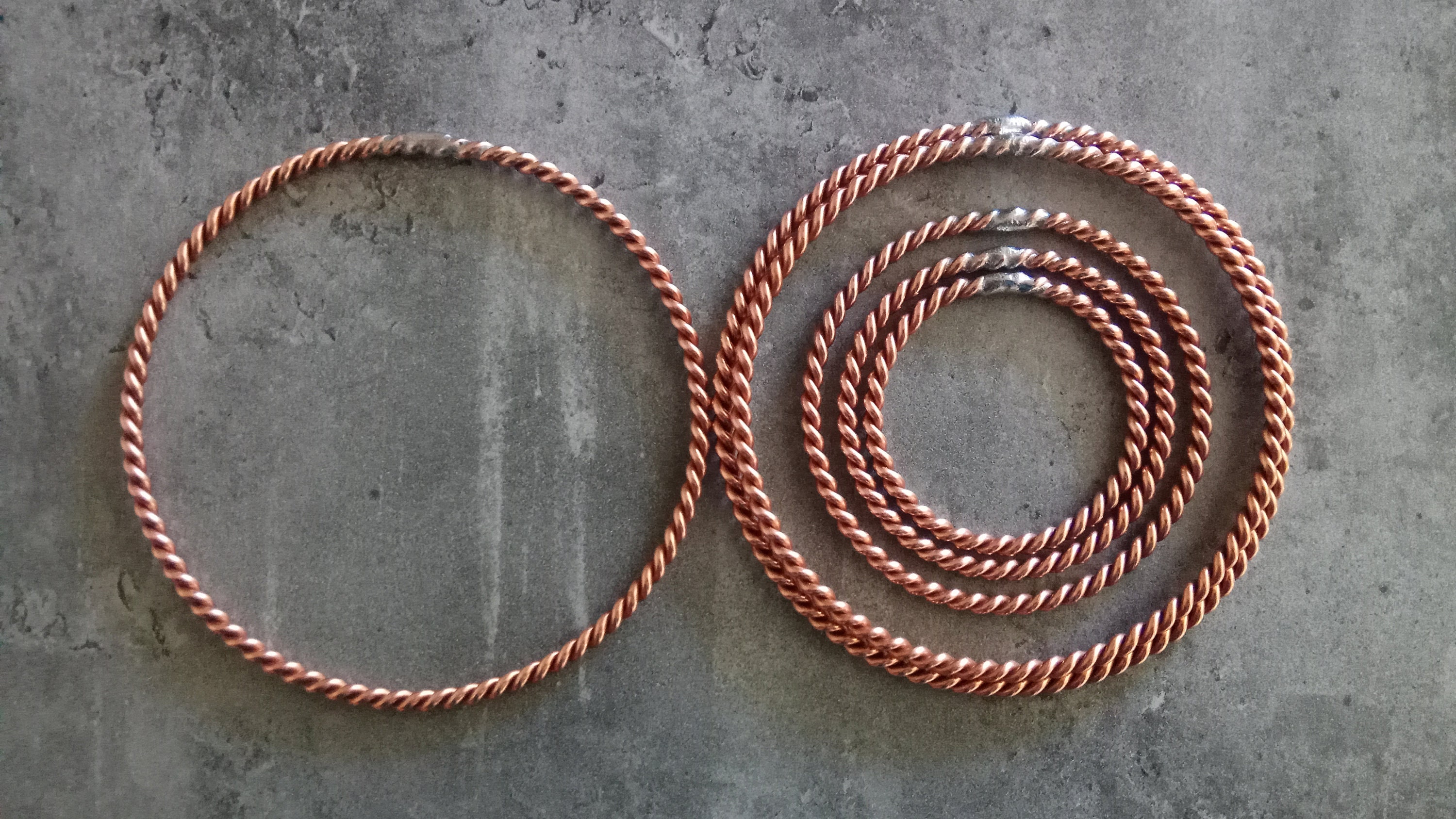 6x Different Tensor Ring Cubit Set 10-14 Gauge for Energetic Well-being ...