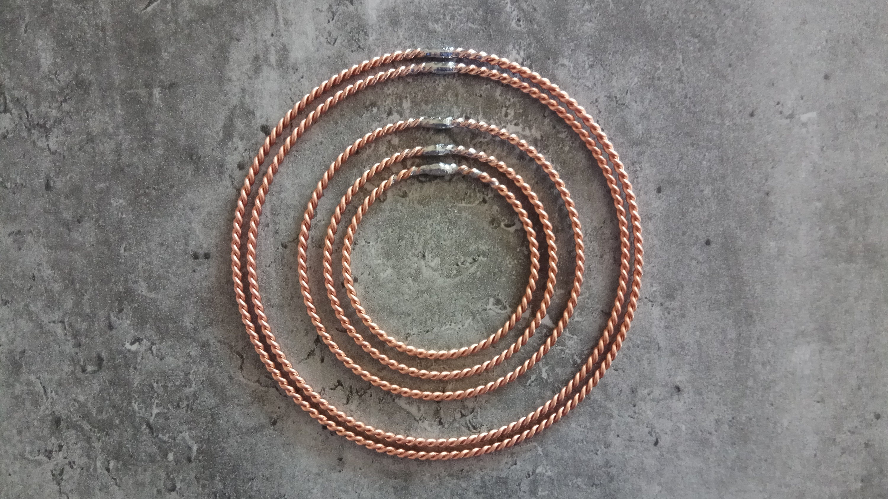 6x Different Tensor Ring Cubit Set 10-14 Gauge for Energetic Well-being ...