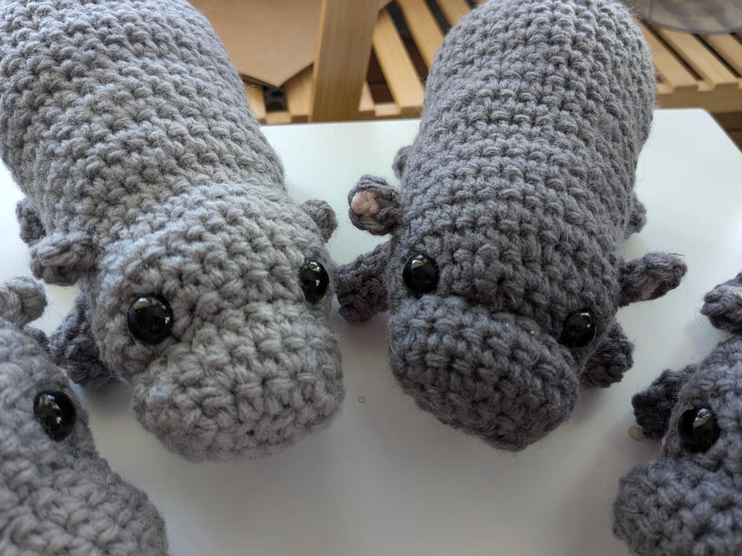 Handmade Baby Pygmy Hippo Stuffed Animal - Etsy