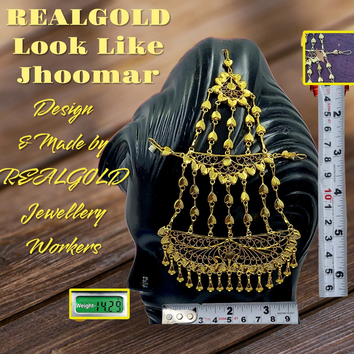 Luxurious Gold-plated Chapka / Jhoomar - Etsy Canada