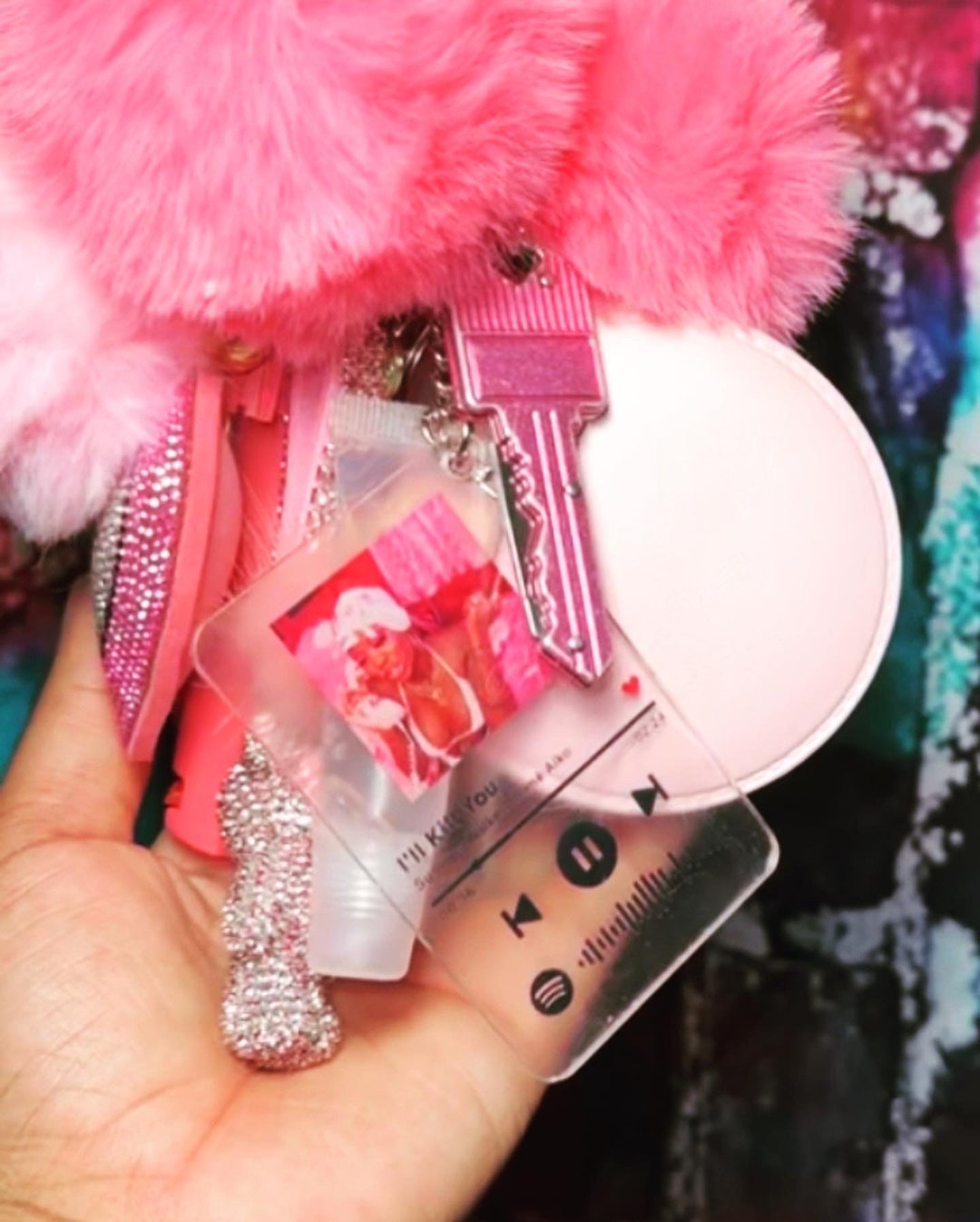 All Pink Luxury PINK Keychain - Etsy