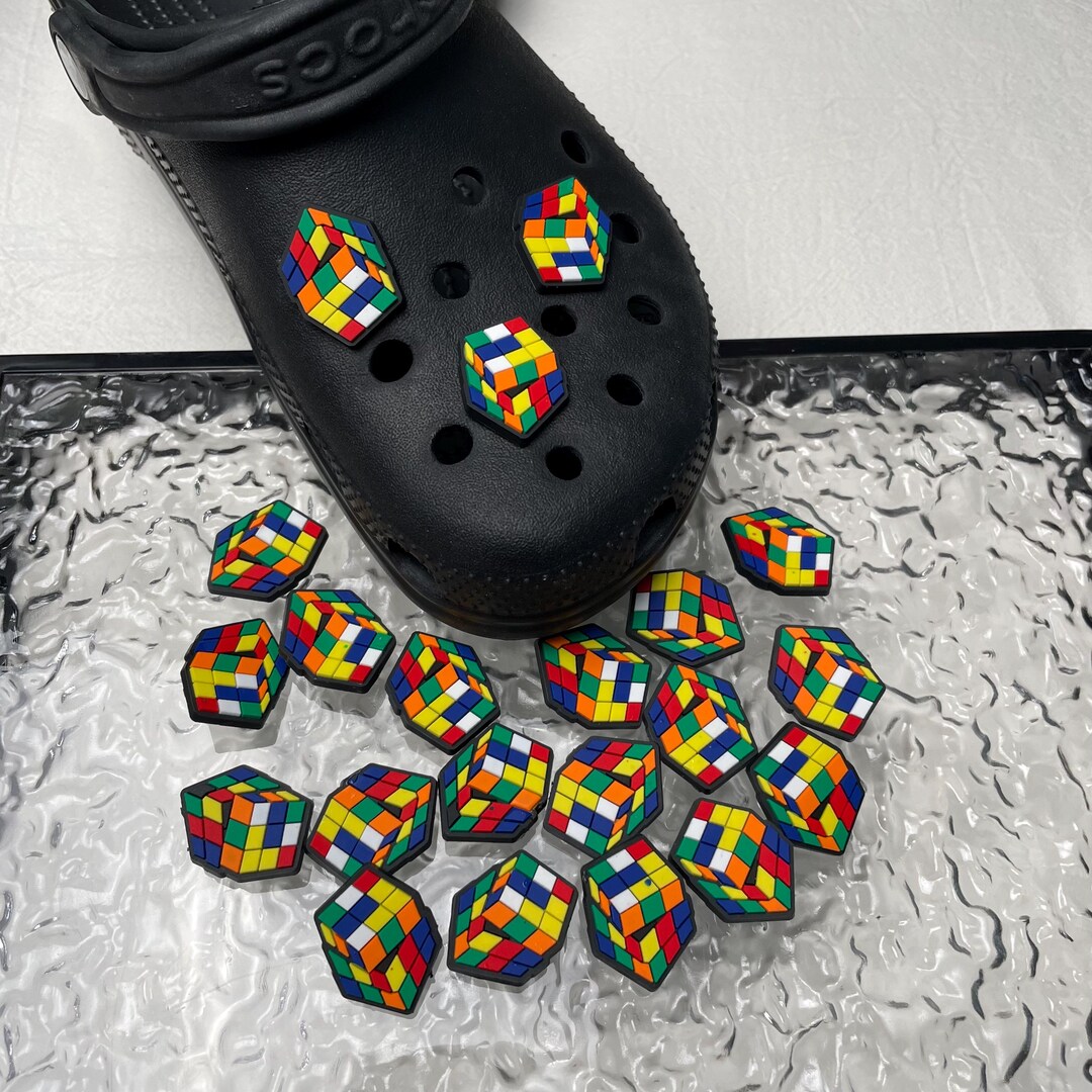 Rubik's Cube Croc Charms Cute Shoe Charms - Etsy