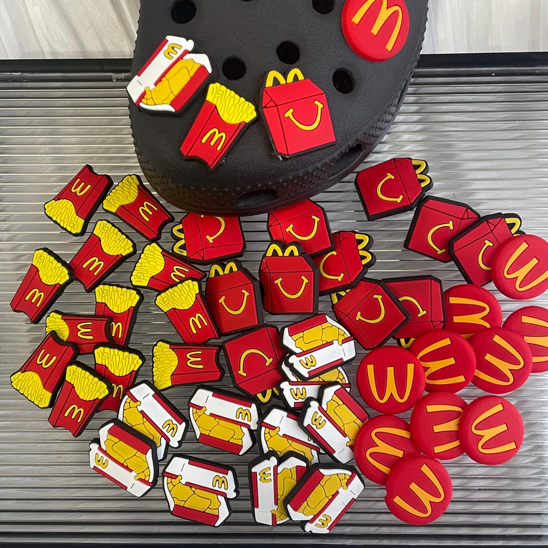 Mcdonalds Croc Charms Cute Fast Food Shoe Charms - Etsy New Zealand