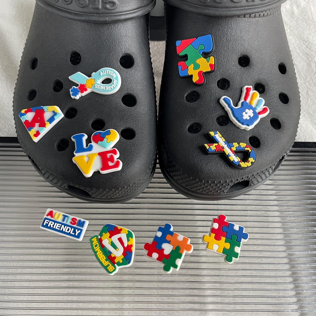 Autism Friendly Croc Charms Cute Shoe Charms for Autism Mom and Kids - Etsy