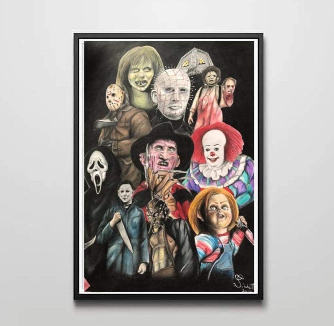 Classic Horror Poster Print - Etsy