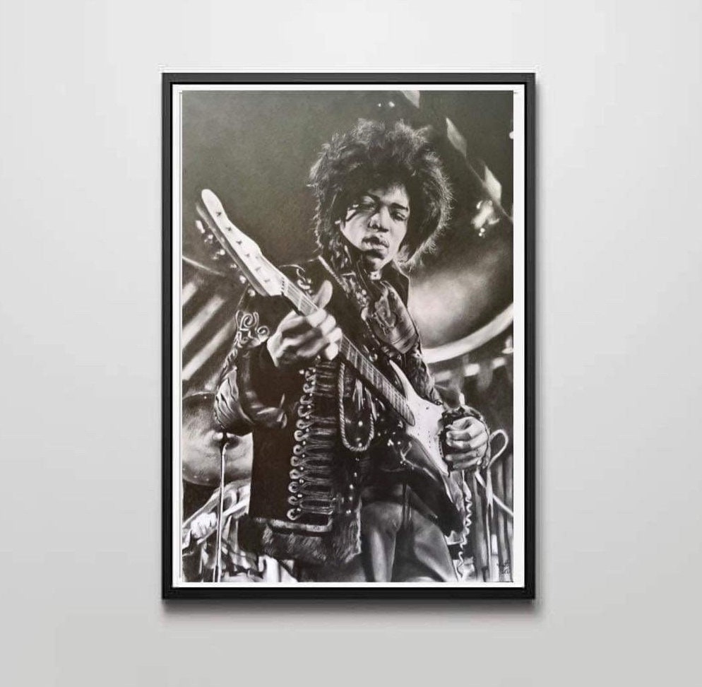 Jimi Hendrix Poster Print - Etsy