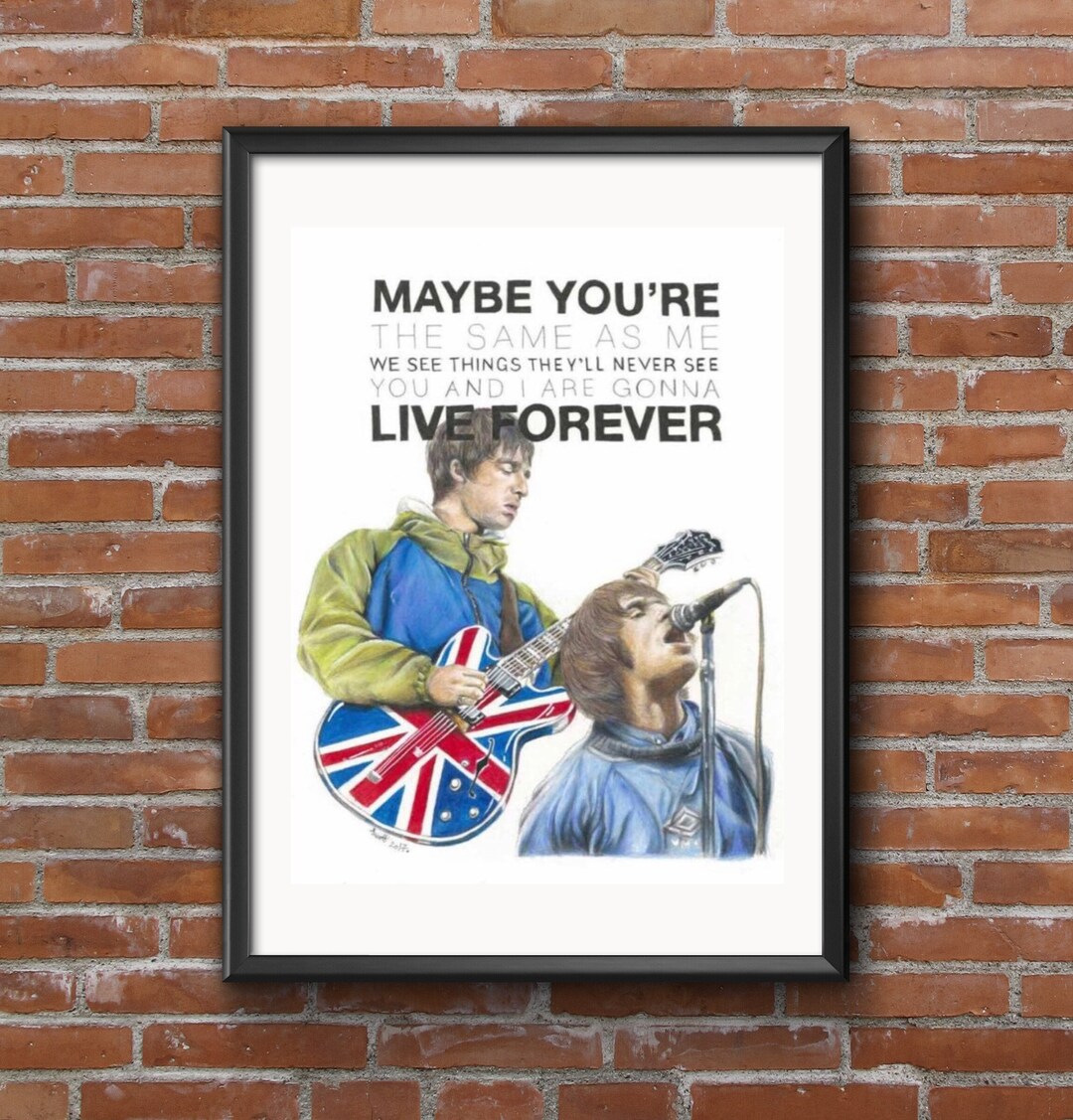 Oasis Live Forever Poster Print - Etsy