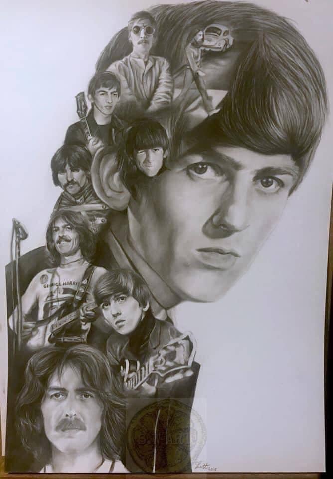 George Harrison Heads Poster Print - Etsy