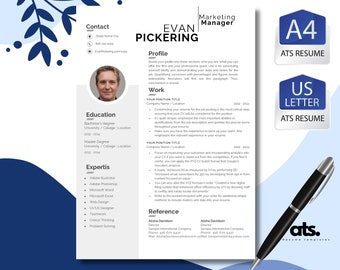 Professional Clean Resume Template - Etsy