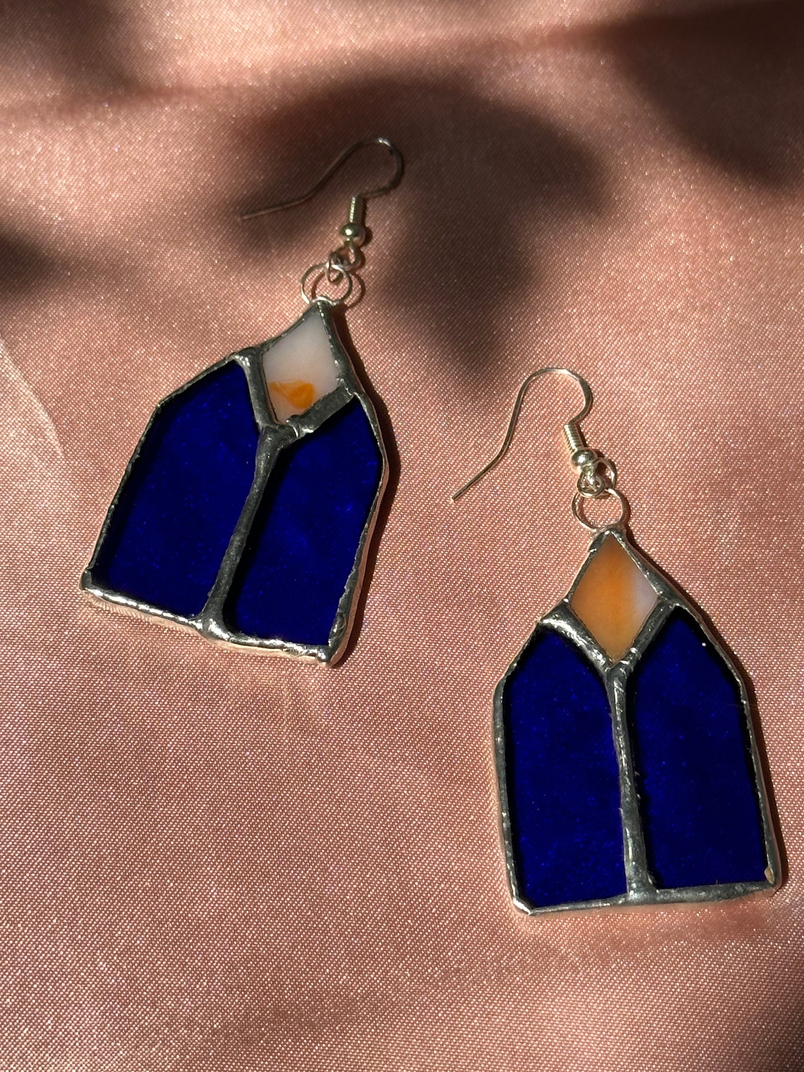 Gothic Window Stained Glass Earrings - Etsy