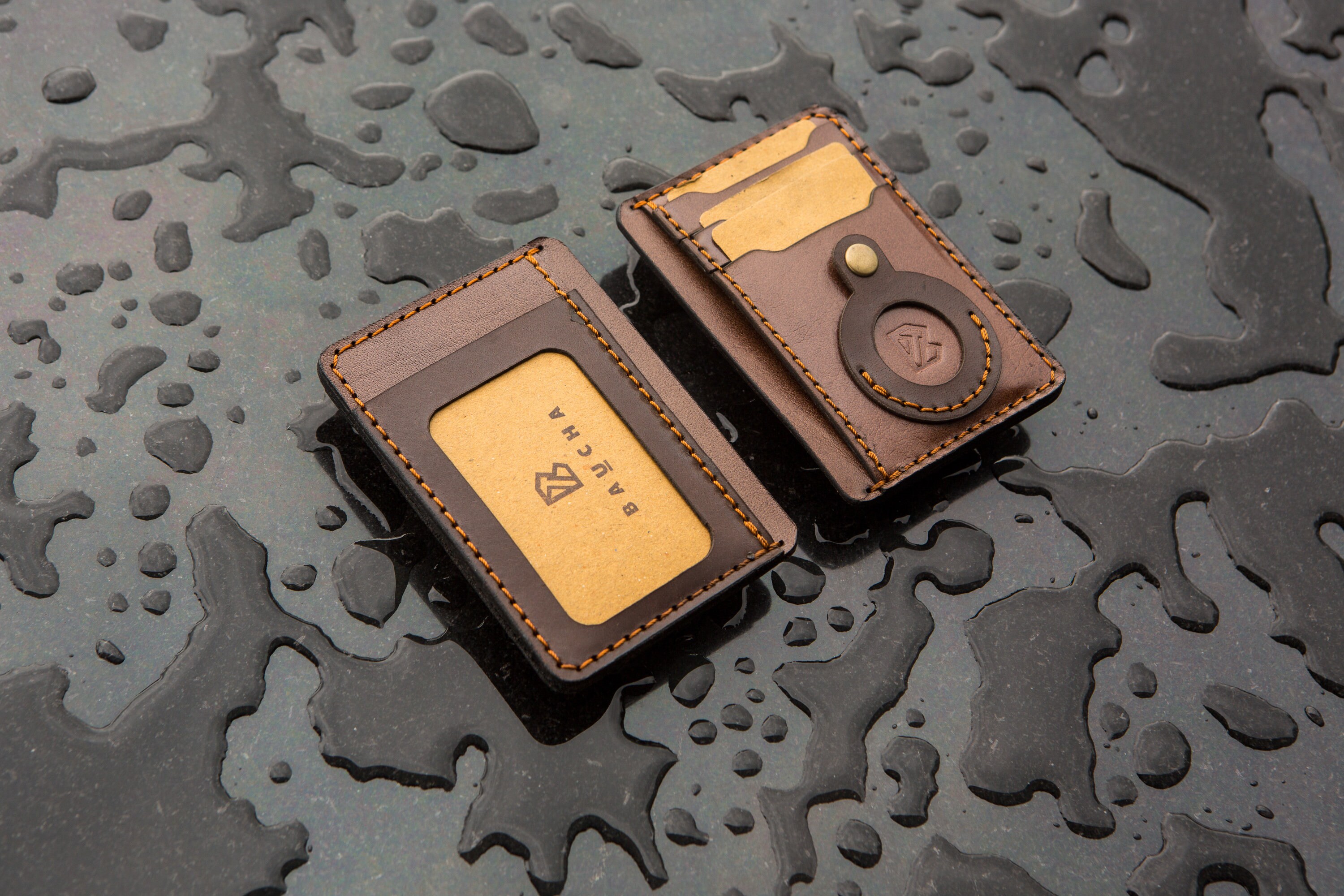 Baucha Timeless AirTag Card Holder Handcrafted Original Top Grain ...