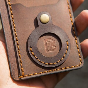 Baucha | Timeless AirTag Card Holder | Handcrafted Original Top Grain ...
