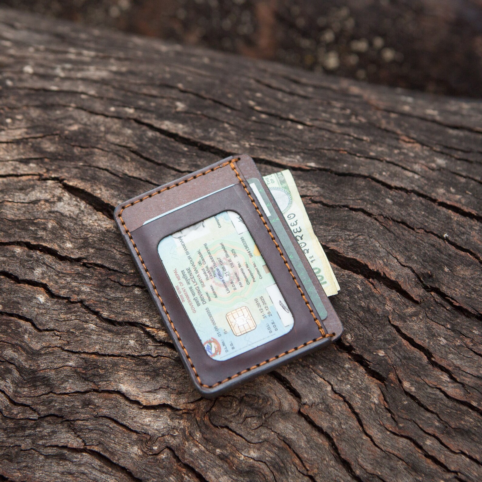 Baucha | Timeless AirTag Card Holder | Handcrafted Original Top Grain ...
