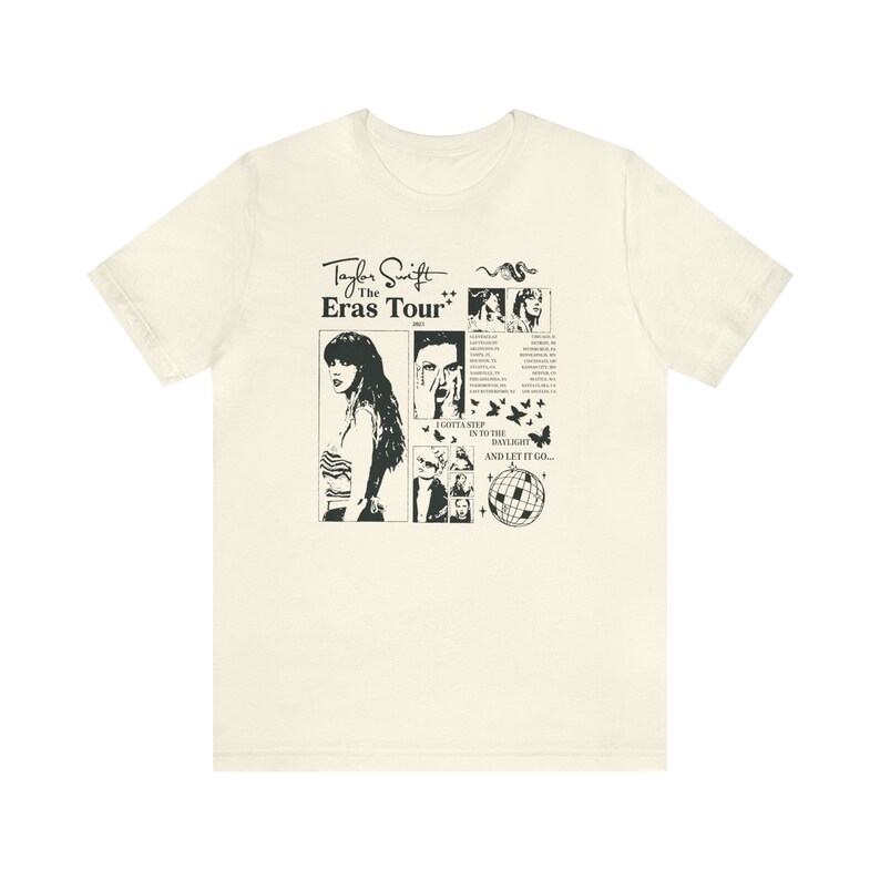 Taylor Swift The Eras Tour Tee Taylor Swift Tee Taylors Etsy