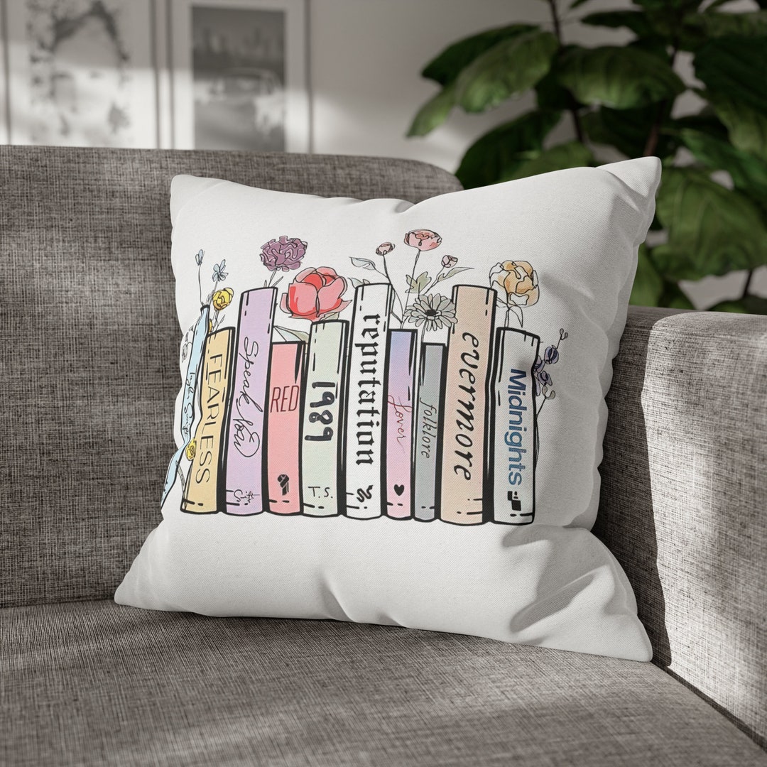 Swiftie Album Books Pillow, Home Decor, Swifty Paradise, Your ...