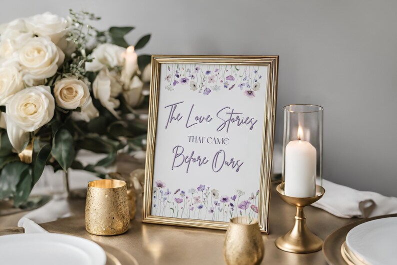 The Love Stories Before Ours Sign, Generations of Love Sign Wedding ...
