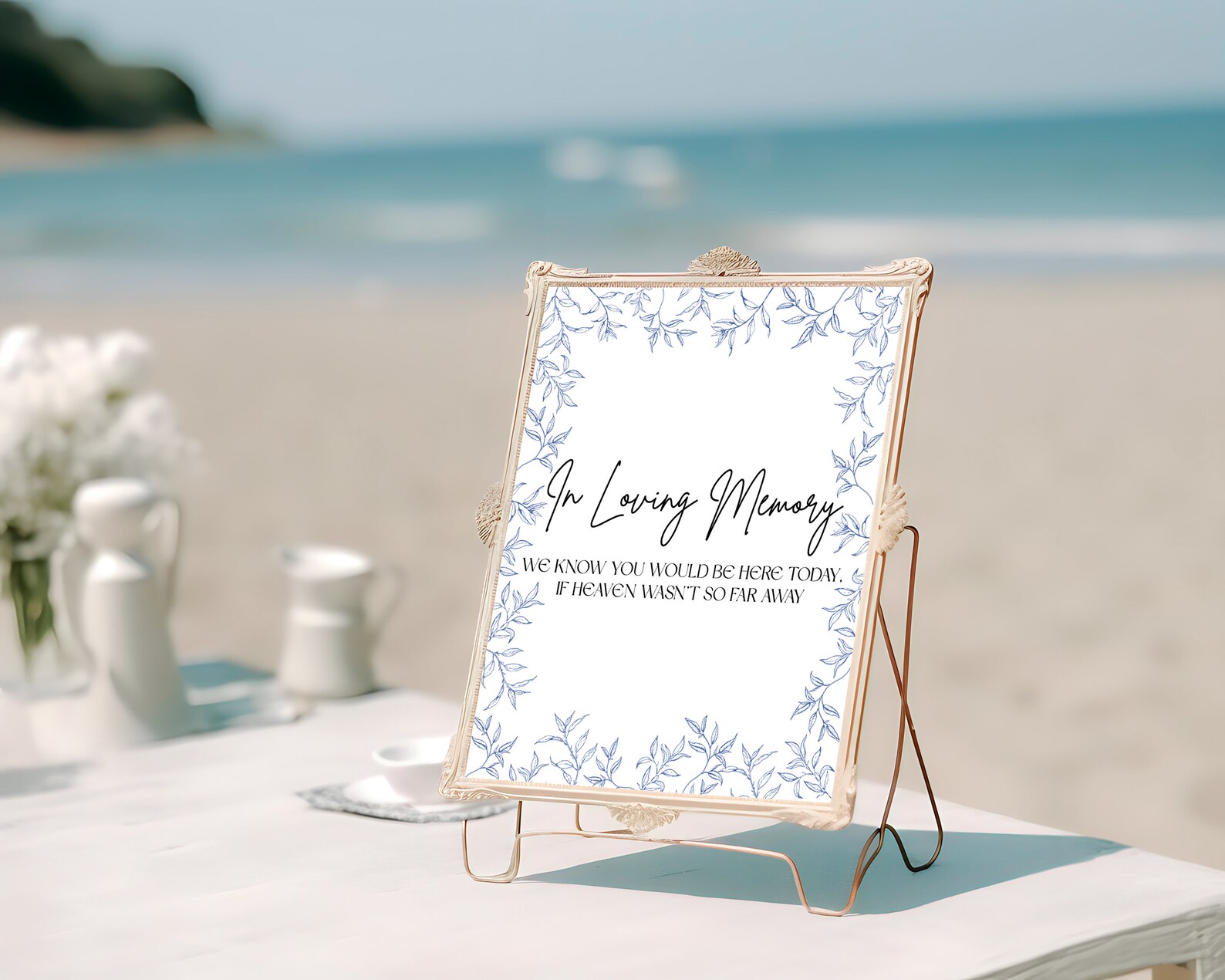 In Loving Memory Wedding Reception Signs With for Memorial Table, Honor ...