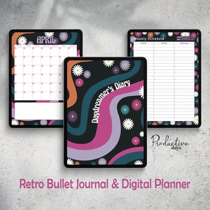 Daisy Undated Bullet Journal & Digital Planner Groovy Digital - Etsy