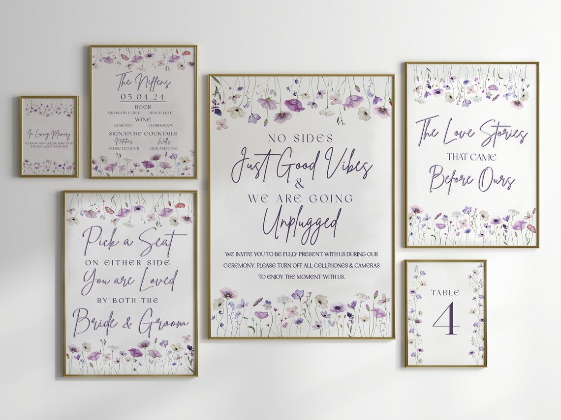 The Love Stories Before Ours Sign, Generations of Love Sign Wedding ...