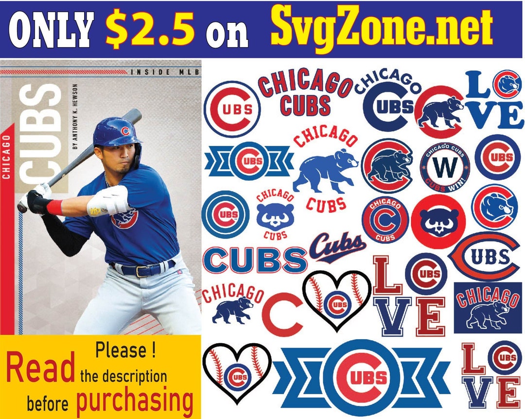Chicago Cubs Svg Bundle Logo Instant Download M-L-B Svg - Etsy Australia