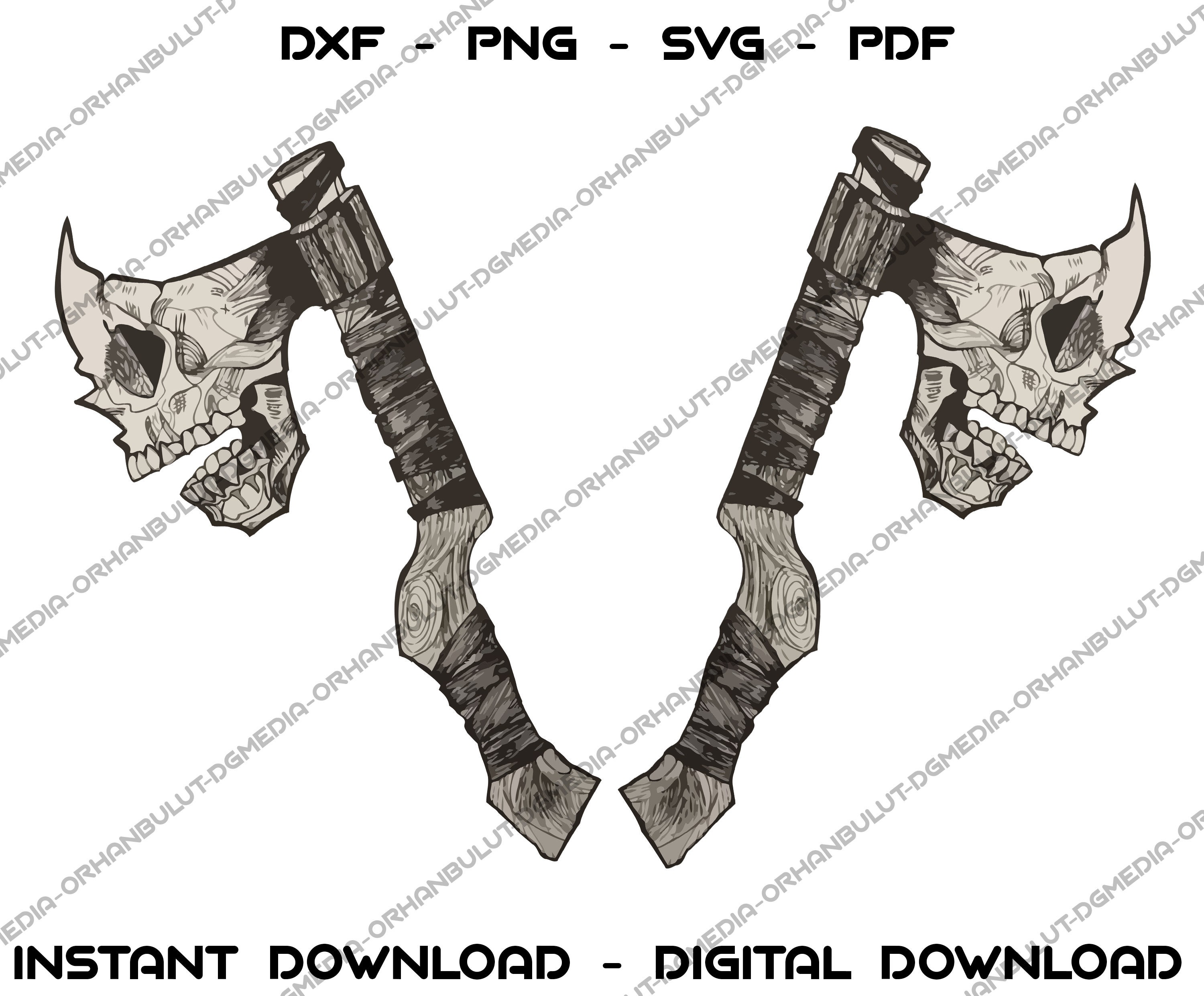 Viking Ax Viking Axe Perfect Wood Finishes and Various Decals Laser Cut ...