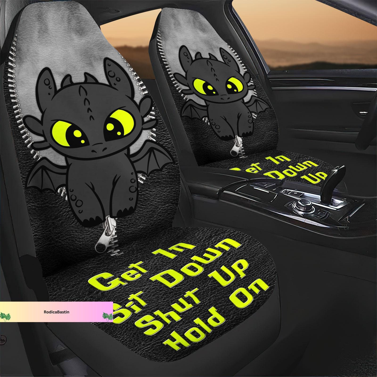 Christmas Toothless Car Seat Cover, Toothless Dragon Seat Covers ...