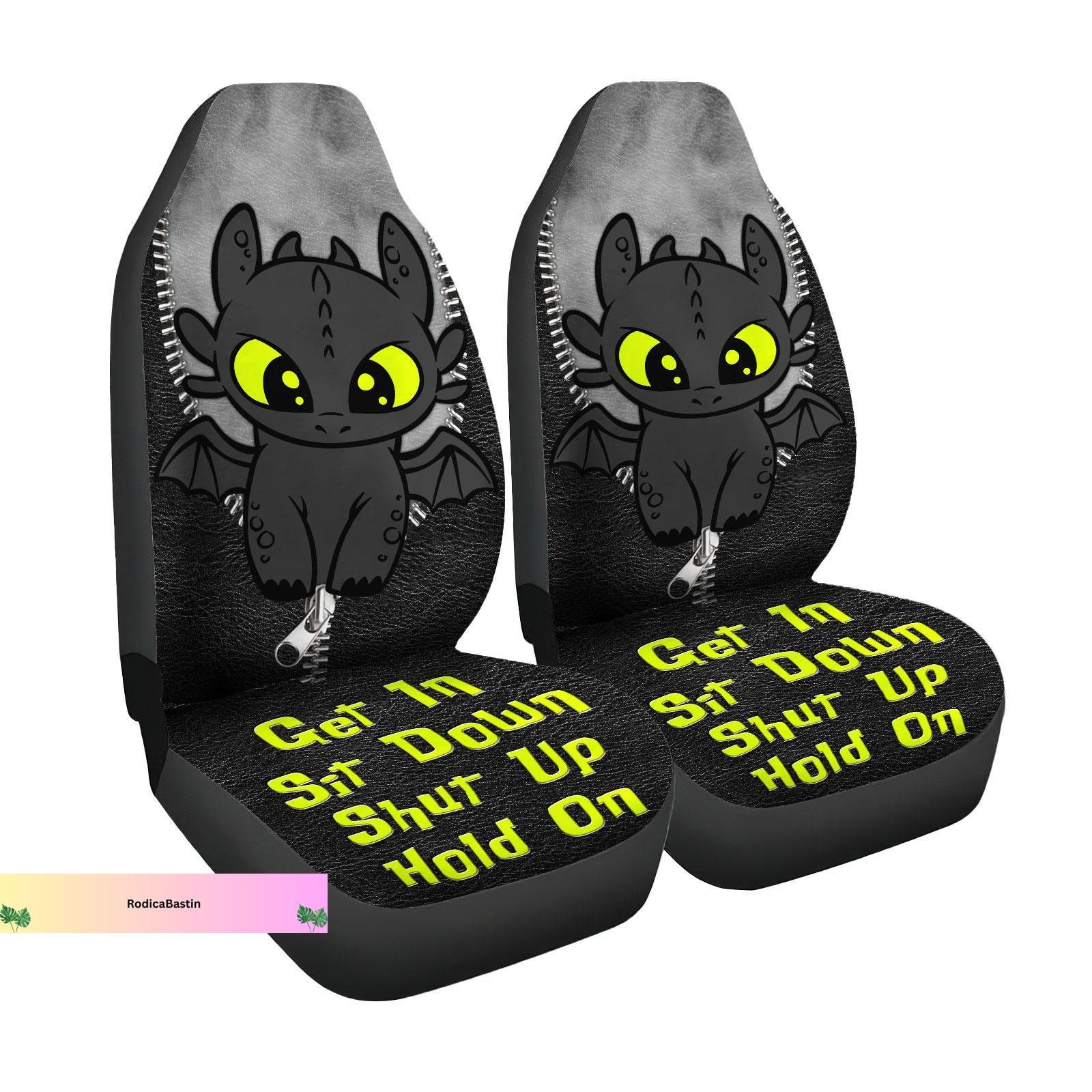 Christmas Toothless Car Seat Cover, Toothless Dragon Seat Covers ...