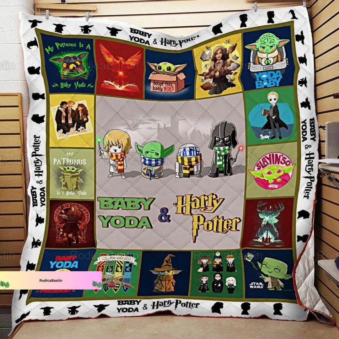 Christmas Harry Quilt Harry Modern Quilt Hogwarts Quilt - Etsy
