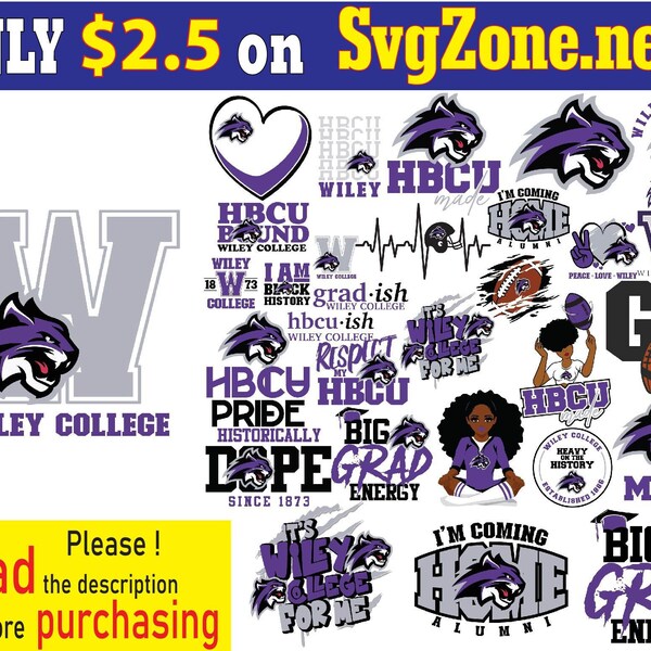 Wiley College Logo Svg - Etsy