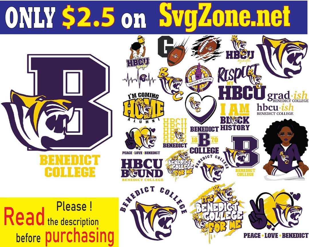 Benedict College Hbcu Svg Bundle Instant Digital Download - Etsy