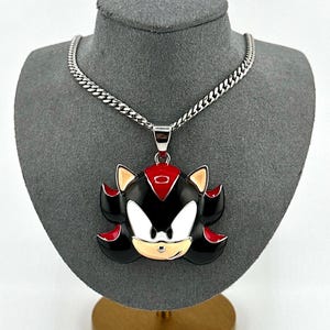 Stainless Steel 3D Sonic's Shadow the Hedgehog Necklace, Character ...