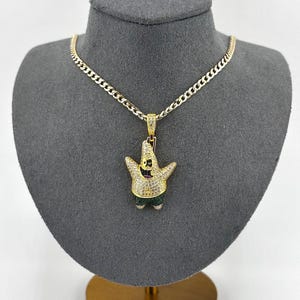 Iced Out 18K Gold Plated Over 925 Sterling Silver Round Cut 3D ...