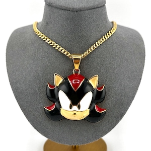 Stainless Steel 3D Sonic's Shadow the Hedgehog Necklace, Character ...